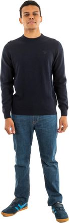 Barbour Essential Lambswool Crew Neck Jumper Navy L