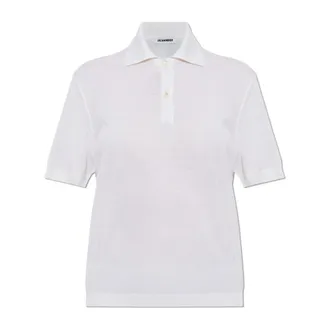 Jil Sander Woll-Poloshirt - - Knitwear - Damen - Beige - M