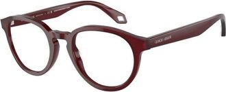 Giorgio Armani Homme, Accessoires, Rouge, Taille: 50 MM Ar7248 Eyeglasses