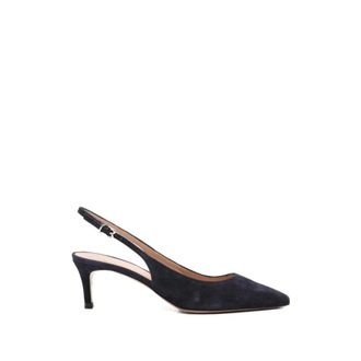 Roberto Festa Milano Slingback Suede Pumps - - Shoes - Damen - Blau - 37 1/2 EU