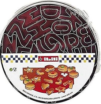 Ibili Ibili Accesorios Keks-Ausstecher, Ausstechformen-Set Buchstaben 26-teilig