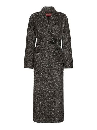 Max Mara Knielanger Mantel - Wei&szlig;