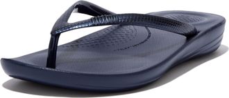 FitFlop Iqushion Ergonomic Flip-flops, Damen Zehentrenner, Blau (Midnight Navy 399), 42 EU (8 UK)
