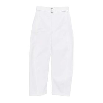 Christophe Lemaire Homme, Pantalons, Blanc, Taille: XS Pantalon Ceintur&eacute; Torsad&eacute;