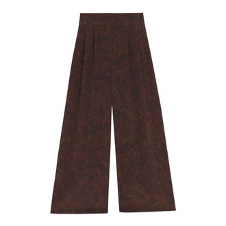 Cortana Karlie- Seidenhose Hoop-Print- - - Trousers - Damen - Rot - S