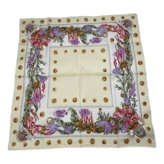 Celine Pre-owned Vintage Silk Scarf - Femme - Pre-owned - Beige - Taille: ONE Size