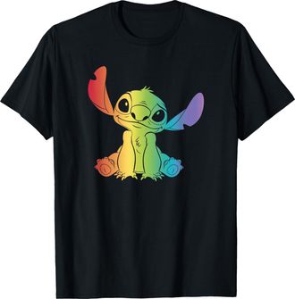 Disney Lilo & Stitch Rainbow Stitch Fill T-Shirt