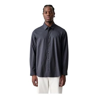 A|X Armani Exchange Chemise &agrave; monogramme - Homme - Chemises - Bleu - Taille: L