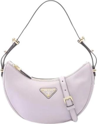 Prada Pre-owned Soft Calf Arche 2Way Handbag - Femme - Pre-owned - Violet - Taille: ONE Size