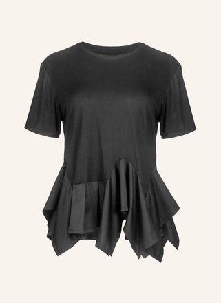 Helene Galwas T-Shirt Mit Volants Flo schwarz