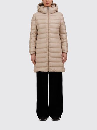 Herno Doudoune mi-longue en nylon matelass&eacute; avec capuche et fermeture zipp&eacute;e
