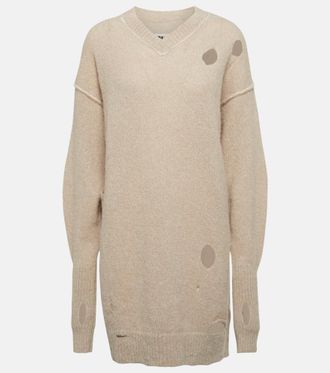 Maison Margiela Minikleid aus einem Alpakawollgemisch