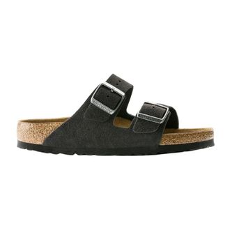 Birkenstock Velvet Gray Stylish Sliders - - Shoes - Damen - Grau - 36 EU