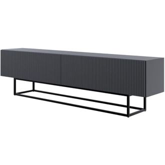Selsey Selsey - veldio - Meuble tv sur pieds noir - 175 cm - noir
