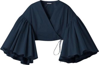 Jacquemus Femme, Blouses et Chemises, Bleu, Taille: 38 FR Hauts