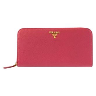 Prada Pre-owned Saffiano Leder Langb&ouml;rse - - Pre-owned - Damen - Rosa - ONE SIZE