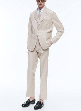 Fursac Chino droit en coton et lin - Taille 29 - Homme