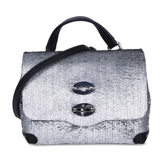 Zanellato Leder mit Metallic-Effekt - - Bags - Damen - Grau - ONE SIZE