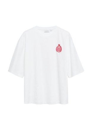 Comma Kurzarmshirt T-Shirt Oversize-Shirt mit Artwork
