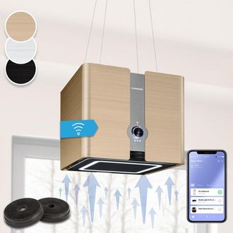 Klarstein Klarstein - Futurelight Smart hotte d&icirc;lot &agrave; recyclage dair 420 m&sup3;/h led acier inoxydable