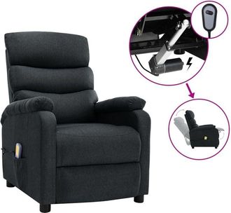 vidaXL Fauteuil électrique rembourré inclinable avec différentes couleurs de couverture en tissu Couleur : Anthracite