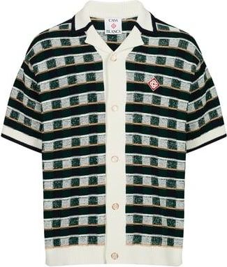 Casablanca Chemise en maille &agrave; motif en coton