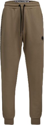 Pitbull Jogginghose Herren Oldschool Tape Logo, Trainingshose Herren Normaler Schnitt, Sporthose Lang Zwei Seitentaschen, Freizeithose, Activewear