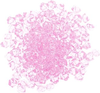 Angoily 300 Stück Künstliche Eissteine Acryl Realistische Gefälschte Zerstoßene Eiswürfel Bunte Kristallsteine Für Vasenfüllung Tischdeko Florale Arrangements