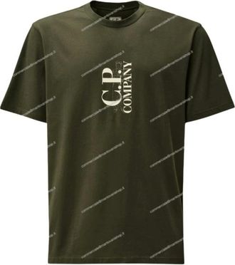 C.P. Company C.p. Company, Homme, Tops, Noir, Taille: M Cotton T-Shirt