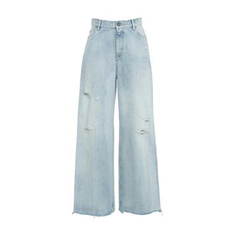 Golden Goose Blaue Jeans mit Weitem Bein Design - - Jeans - Damen - Blau - W30