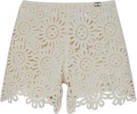 Liu Jo Femme, Shorts, Beige, Taille: 36 FR Short en macram&eacute;