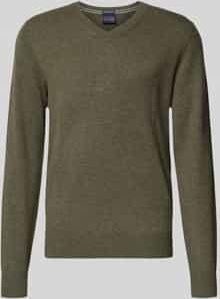 Christian Berg Strickpullover aus Wolle-Kaschmir-Mix mit V-Ausschnitt