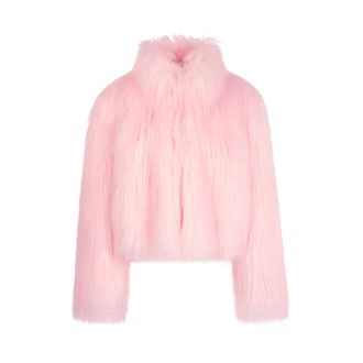 Marc Cain Faux Fur Jacket - - Jackets - Damen - Rosa - M