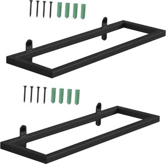 BESPORTBLE 2 Stück Wandmontage Weinregal aus Robustem Eisen Praktischer Weinflaschenhalter und Weinständer Platzsparendes Stabiles Design für Zuhause Bar und Küc