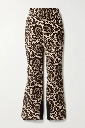 Fendi Pantalon De Ski Bootcut En Velours Imprim&eacute; - Neutres
