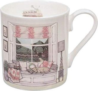 Wrendale Designs Sally Swannell Design Fenstersitz Tasse Kaffeetasse von Wrendale