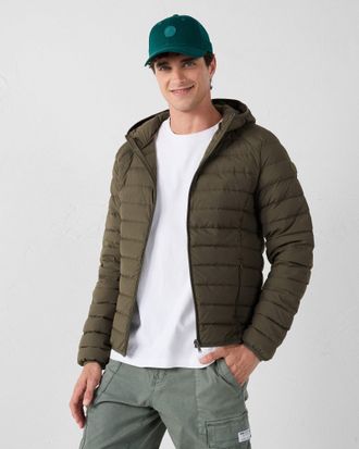 Jott Doudoune l&eacute;g&egrave;re stretch &agrave; capuche Army Frantz - Taille XXL