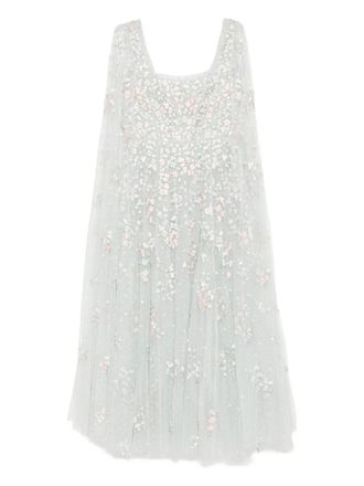 Needle & Thread robe Versailles Ditsy à coupe longue - Vert