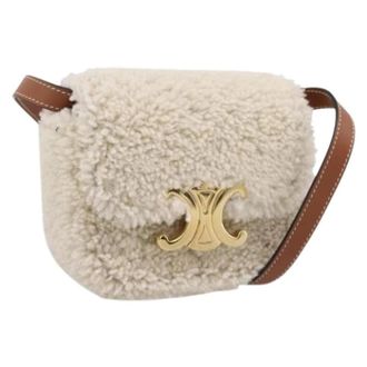 Celine Sac bandouli&egrave;re vintage doccasion - Femme - Pre-owned - Beige - Taille: ONE Size