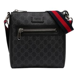Gucci Sac bandouli&egrave;re en toile enduite Pre-owned - unisex - Pre-owned - Noir - Taille: ONE Size