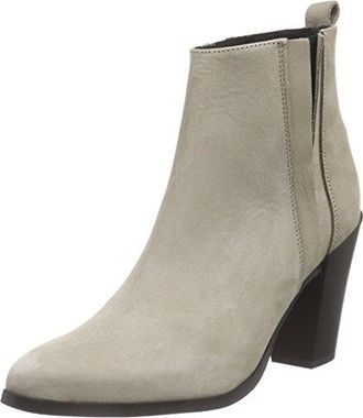 Selected Femme Sfnikole Bottes en Nubuck F Chaussures à Talons-Avant du Pieds Couvert, Gris, 38 EU