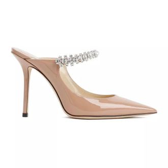 Jimmy Choo London Hohe Schuhe - Bing 100 Sandals - Gr. 37,5 (EU) - in Beige - f&uuml;r Damen