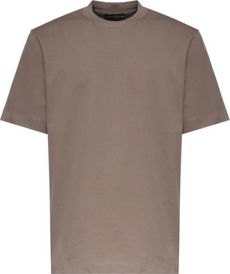 Giuliano Galiano Homme, Tops, Brun, Taille: XL Fuego T-Shirt