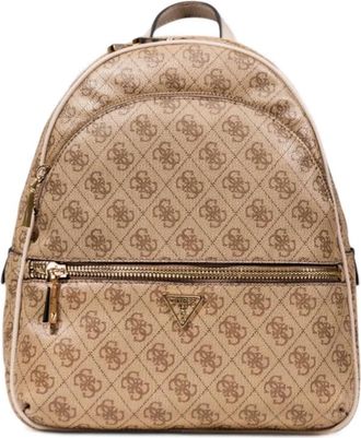 Guess Eleganter Rucksack mit Logo-Muster - - Bags - Damen - Beige - ONE SIZE