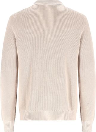 Fay Cotton Knit Cardigan - Beige