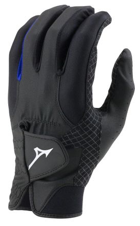 Mizuno RainFit Herren-Golfhandschuhe, 2018, Schwarz/Royal, Gr&ouml;&szlig;e S