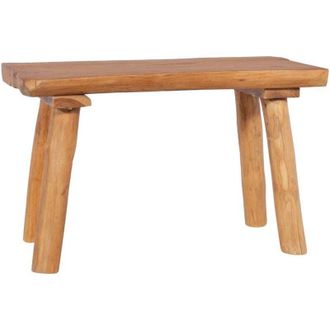 vidaXL Vidaxl - Banc de jardin contemporain 80 cm - Bois de teck massif avec finition &agrave; lhuile - Pour hall, salon ou terrasse