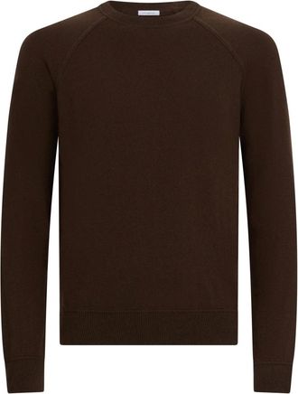 Malo Homme, Pulls, Brun, Taille: M Pull ras du cou en cachemire