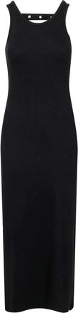 Msgm Msgm, Femme, Robes, Noir, Taille: 40 FR Robe Midi Orn&eacute;e de Clous