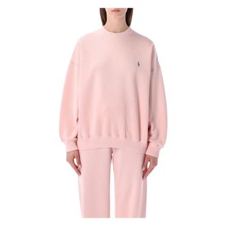 Ralph Lauren Femme, Sweatshirts et sweats &agrave; capuche, Rose, Taille: 40 FR SweaT-shirt ras du cou